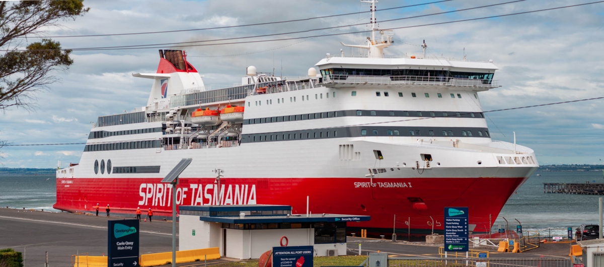 Spirit I sails to Geelong for test at Corio Quay - Ferries of Tasmania