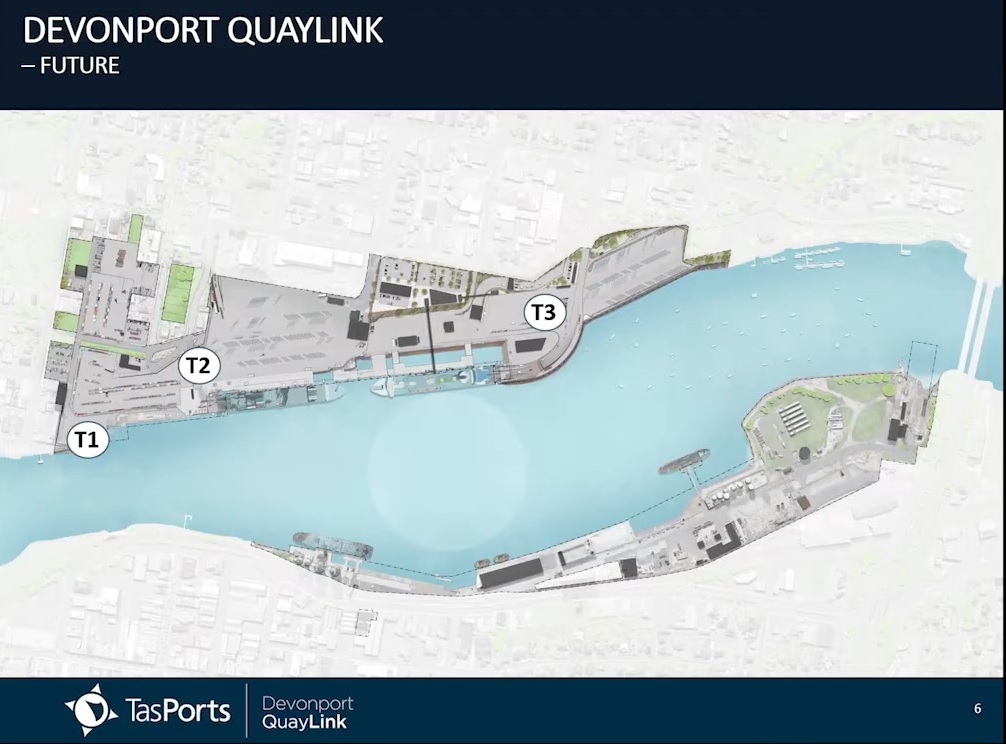 New Spirit terminals - Ferries of Tasmania
