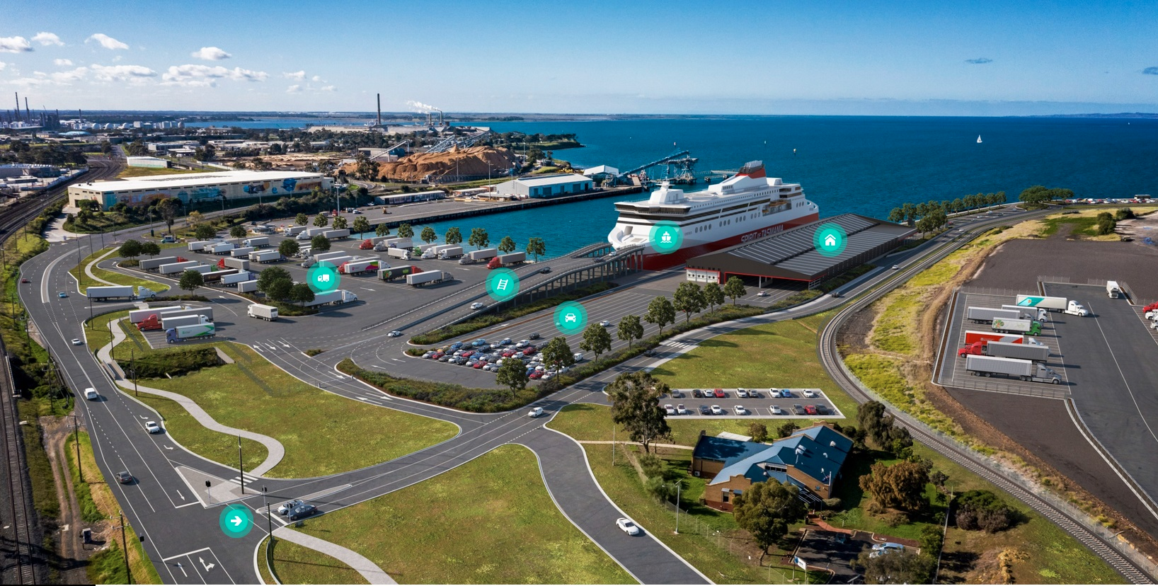 New Spirit terminals – Ferries of Tasmania
